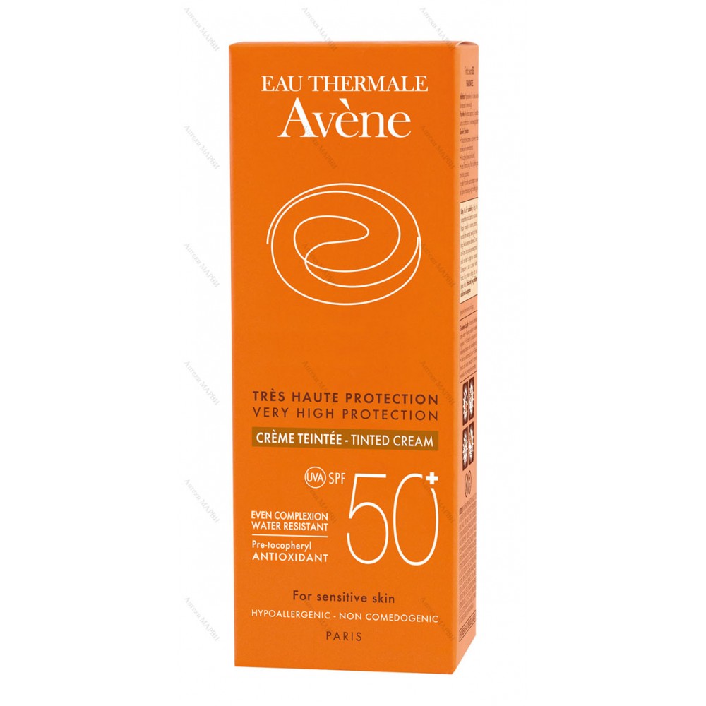 АВЕН SOLAIRE ANTI-AGE TEINTE SPF50+ тониран слънцезащитен анти-ейдж ...